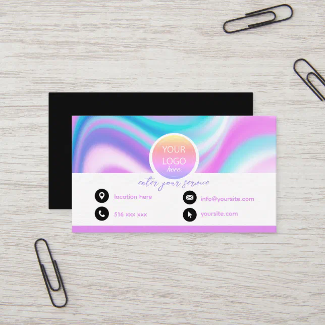 Customize holographic hologram business card | Zazzle