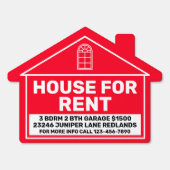 Customize House For Rent Owner Yard Sign | Zazzle