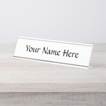 Customize It! Desk Name Plate | Zazzle