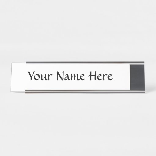 Customize It! Desk Name Plate | Zazzle