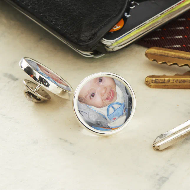 Customize it with Your photo Lapel Pin | Zazzle
