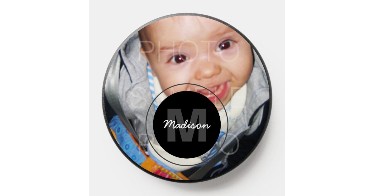 Customize it with Your photo Monogram PopSocket | Zazzle