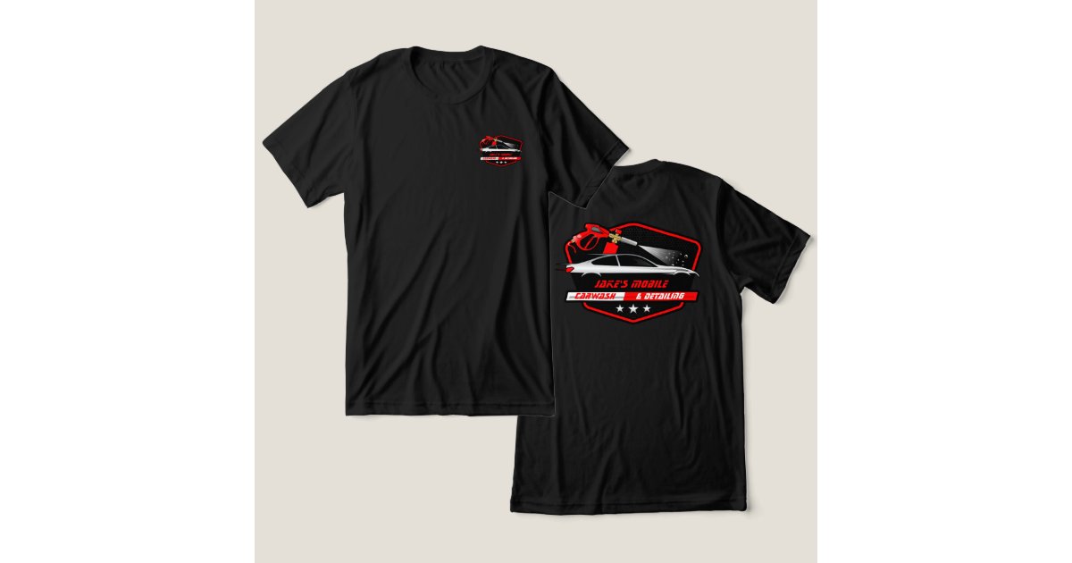 Customize Mobile Car Wash Detailing Business Tri-Blend Shirt | Zazzle