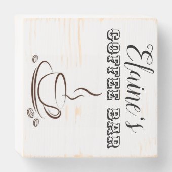 CUSTOMIZE Name Coffee Bar Sign | Zazzle