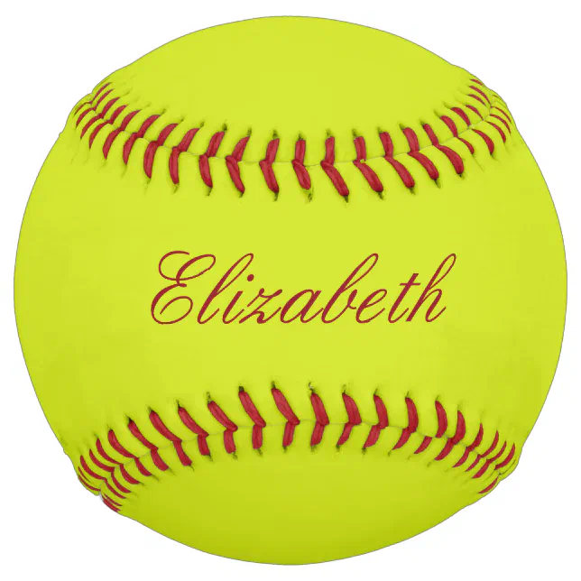 Customize Name Monogram Softball | Zazzle