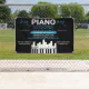 Customize Piano Lessons Music Teacher Yard Banner | Zazzle