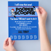CUSTOMIZE Pooper Scooper business tear sheet flyer | Zazzle
