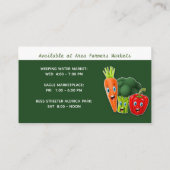 Customize Produce Vegetable Farm Business Card | Zazzle