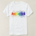 CUSTOMIZE RAINBOW PAINT SPLASH DRIPS GAY PRIDE T-Shirt | Zazzle