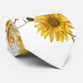 Customize Sunflower Party Neck Tie | Zazzle