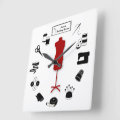 Customize the Label Wall Clock | Zazzle