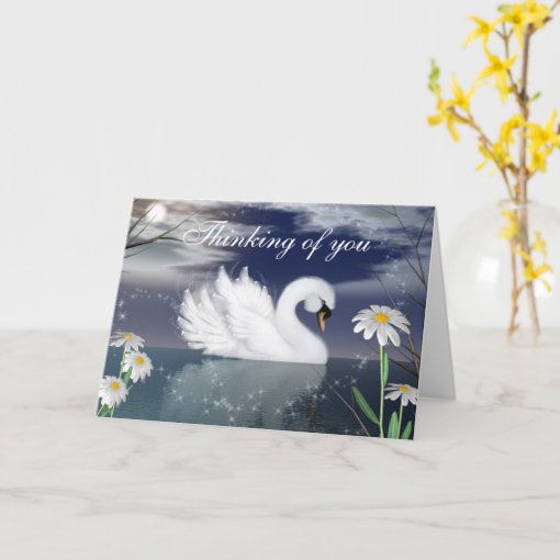 Customize this Beautiful Swan Greeting Card | Zazzle