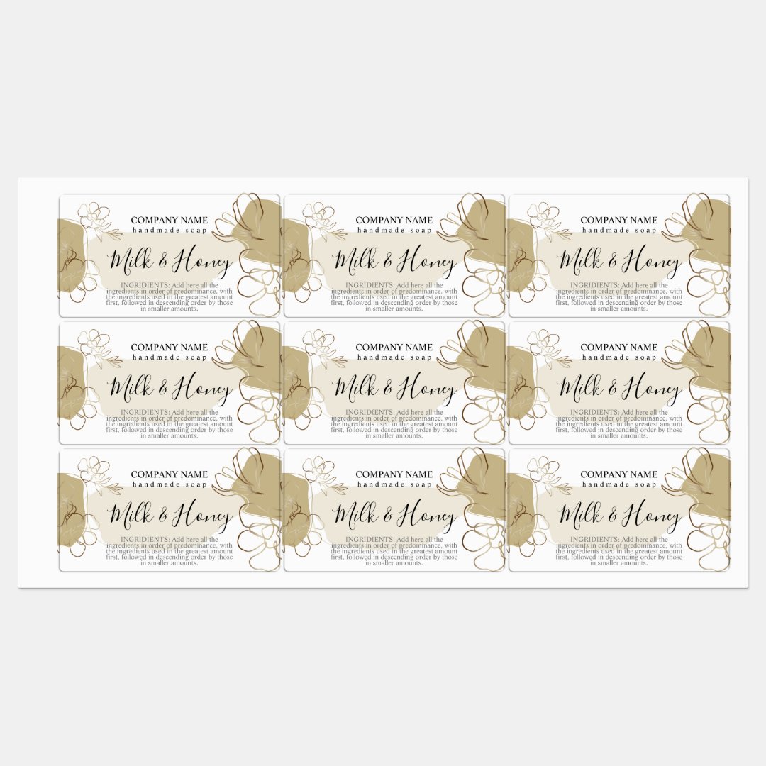 Customize this Handmade Soap Label Template | Zazzle