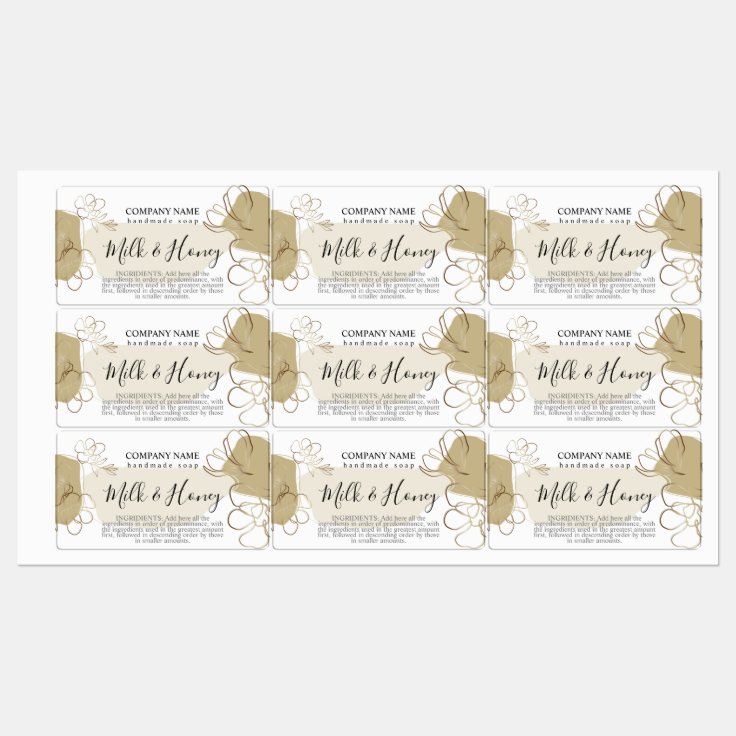 Customize this Handmade Soap Label Template | Zazzle