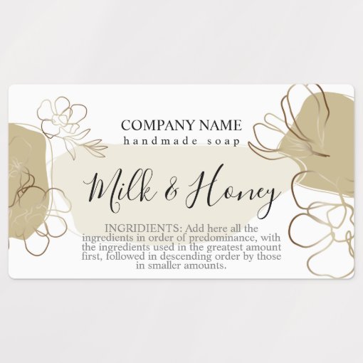Customize this Handmade Soap Label Template | Zazzle