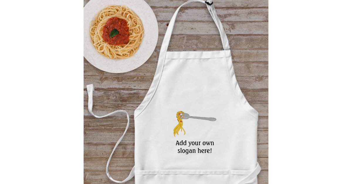 Customize this Spaghetti Pasta graphic Adult Apron | Zazzle