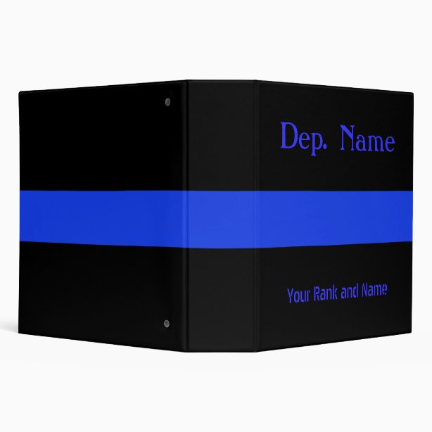 Personalize Your Own Police Binder - Stay Organized Today! | Zazzle