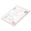 CUSTOMIZE Travel Checklist Notepad | Zazzle