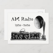 Customize Vintage AM Radio Receiver Postcard | Zazzle