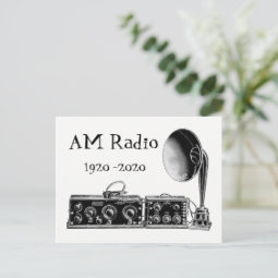 Customize Vintage AM Radio Receiver Postcard | Zazzle