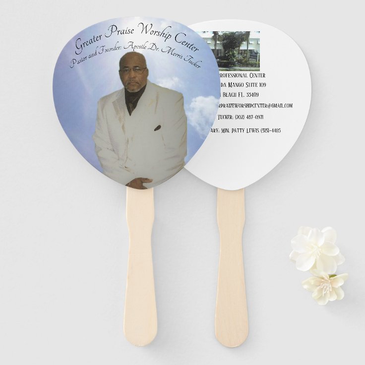 Customize your church fan | Zazzle