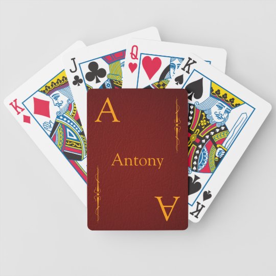Customize your Name and Initial Playing Cards | Zazzle.com