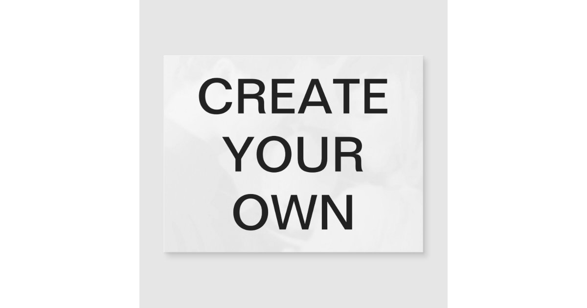 Customize your own magnet | Zazzle