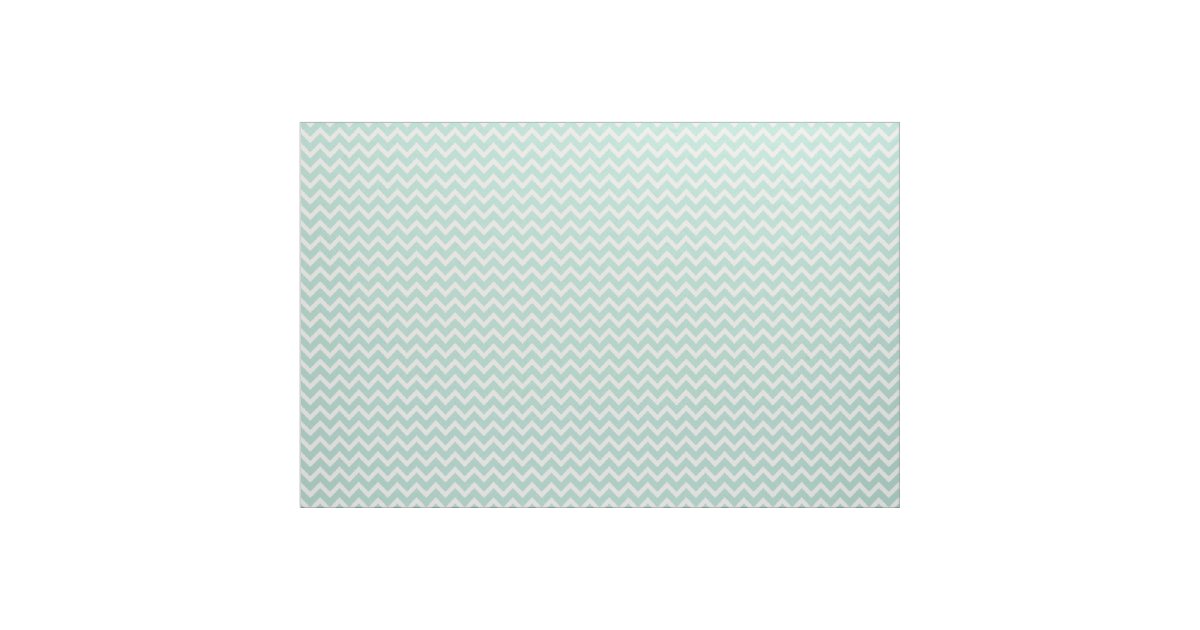 Customize your own pastel mint chevron pattern fabric | Zazzle