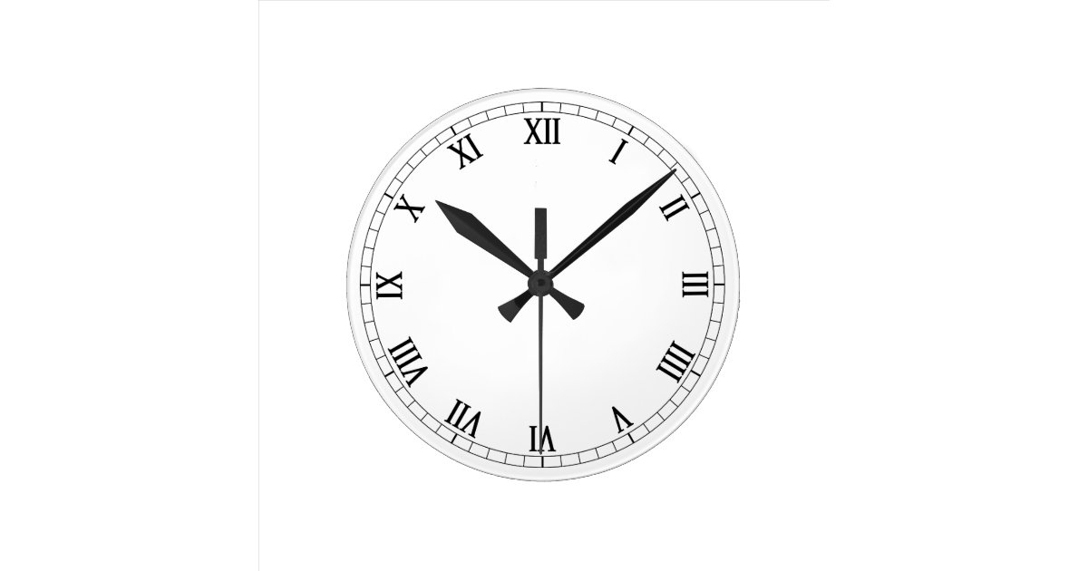 Customize Your Own Roman Numeral Wall Clock | Zazzle Customize Your Own Roman Numeral Wall Clock | Zazzle