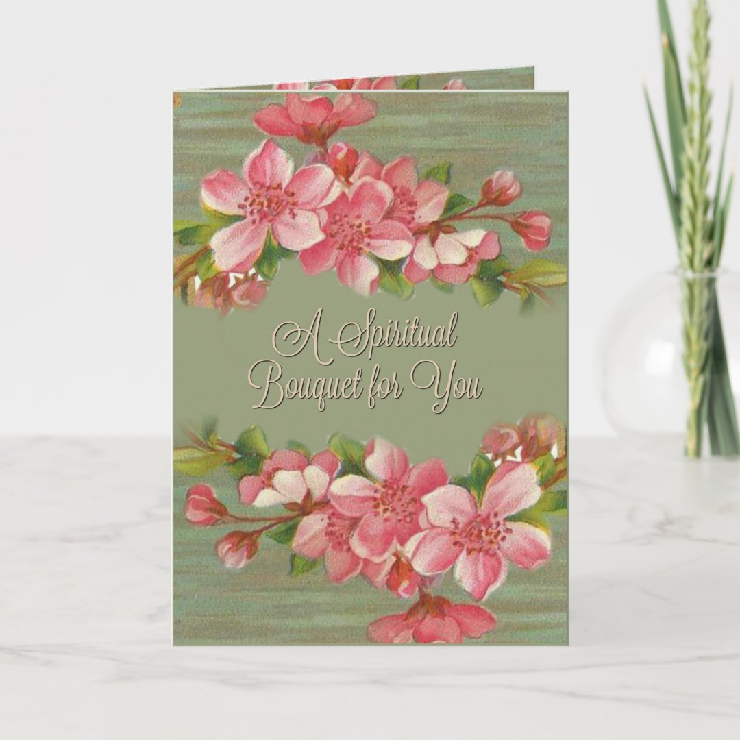 CUSTOMIZE your own Spiritual Bouquet Prayer Card | Zazzle