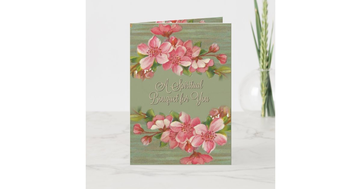 CUSTOMIZE your own Spiritual Bouquet Prayer Card | Zazzle