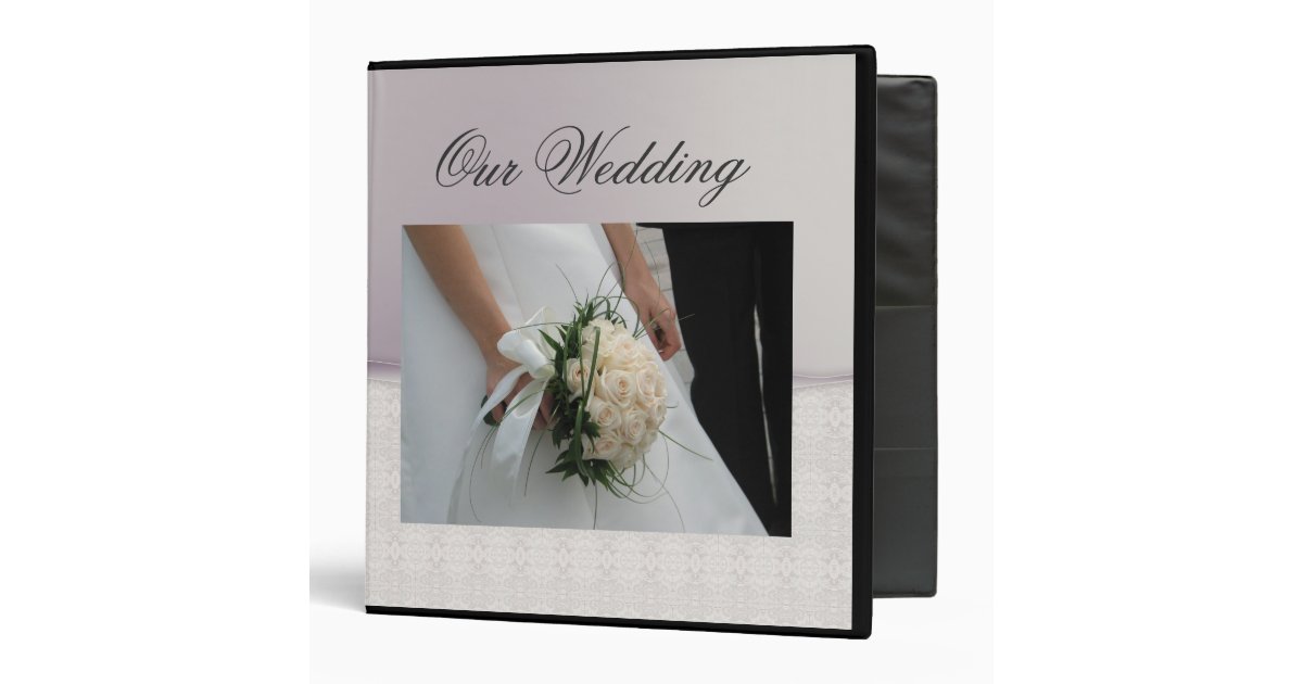 Customize your own wedding storybook ... 3 ring binder | Zazzle