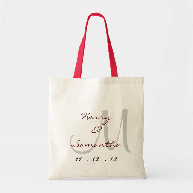 Customize your own wedding tote bag | Zazzle