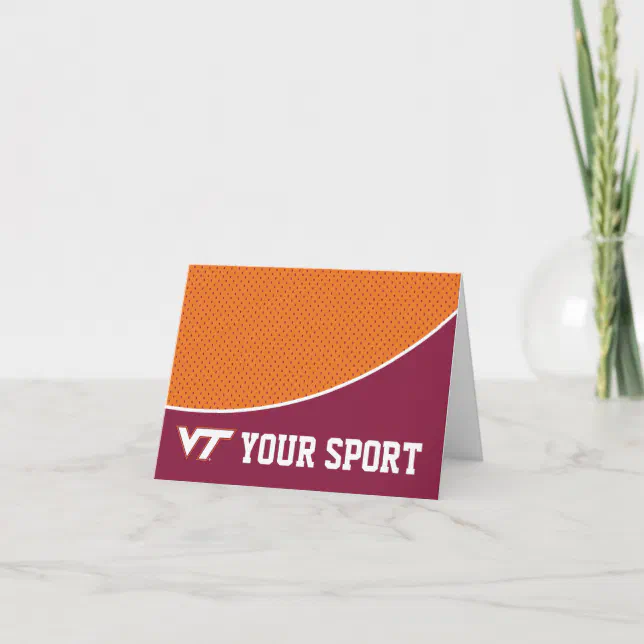 Customize Your Sport Virginia Tech Card | Zazzle