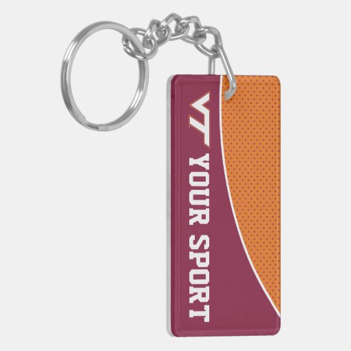 Customize Your Sport Virginia Tech Keychain | Zazzle