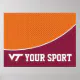 Customize Your Sport Virginia Tech Poster | Zazzle