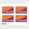Customize Your Sport Virginia Tech Rectangular Sticker | Zazzle