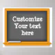 Customize Your Text Chalkboard Poster | Zazzle