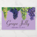 Customizeable Grape Jelly and Jam Label | Zazzle