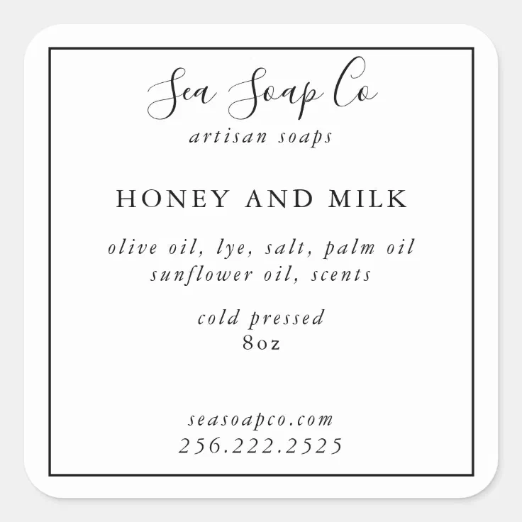 Customizeable Soap Stickers | Zazzle