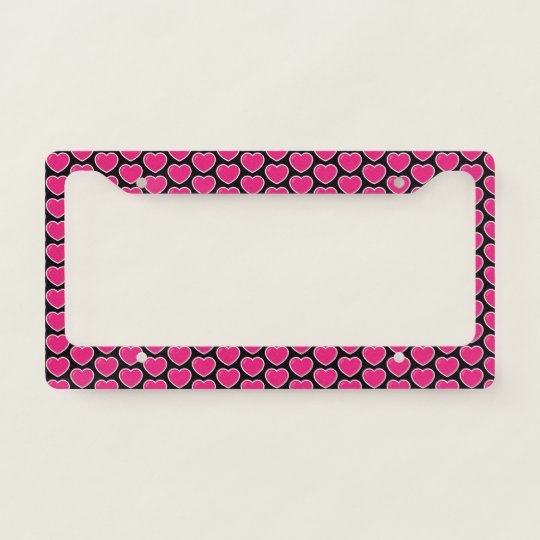 Customized and Personalized Heart Symbol on License Plate Frame ...