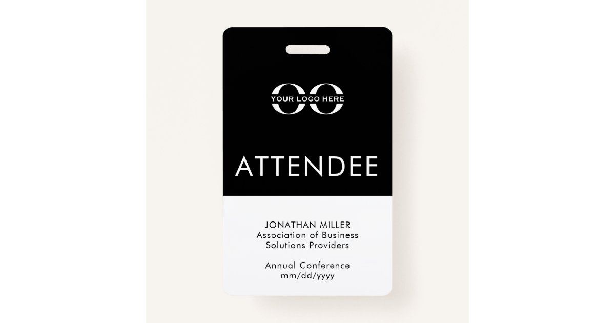 Customized Attendee Name Badge | Zazzle