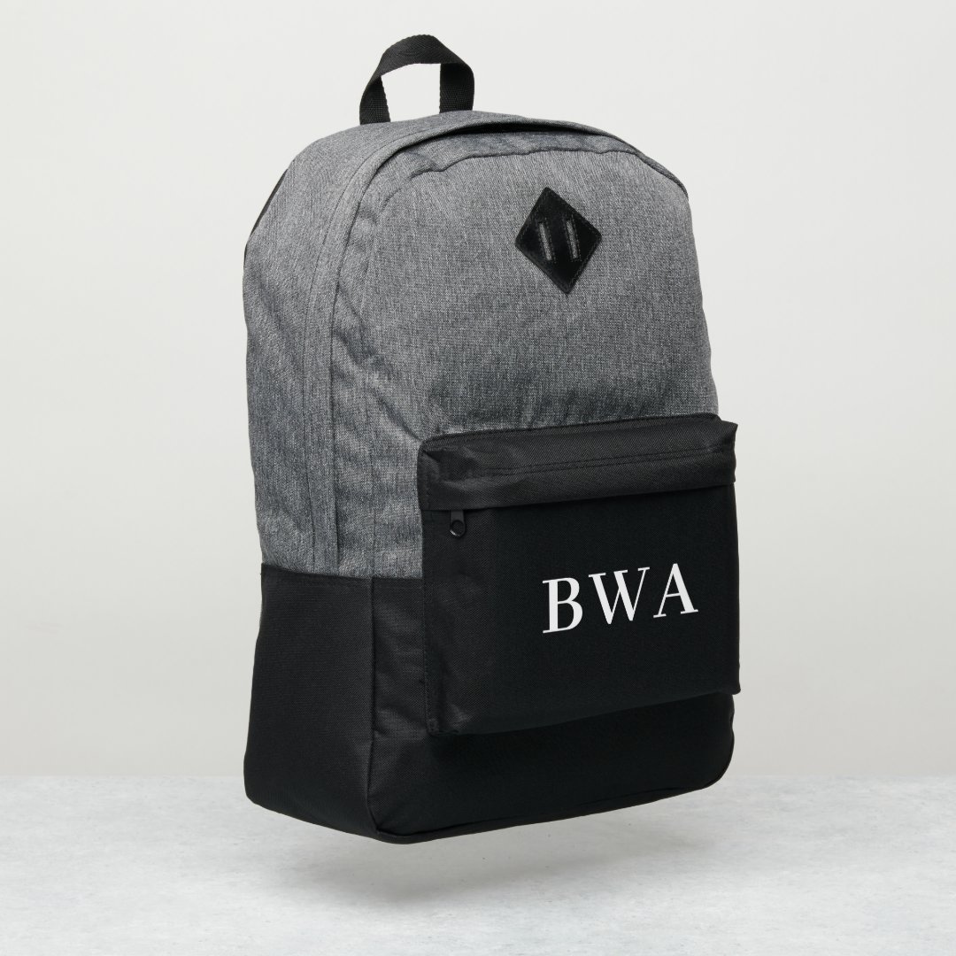 Customized Backpack with Monogram | Zazzle