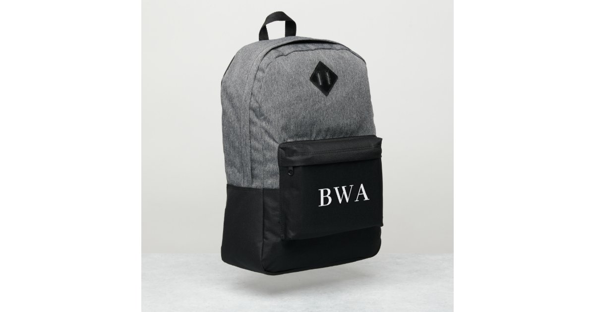 Customized Backpack with Monogram | Zazzle