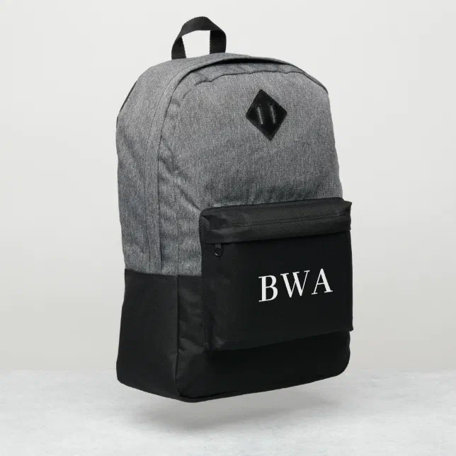Customized Backpack with Monogram | Zazzle