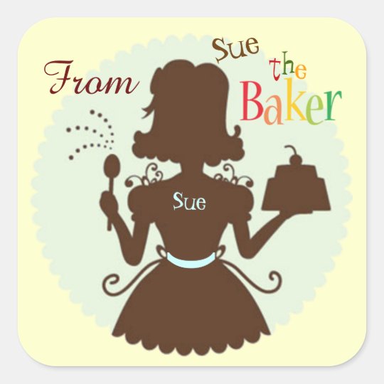 Customized Baker Gift Stickers | Zazzle.com