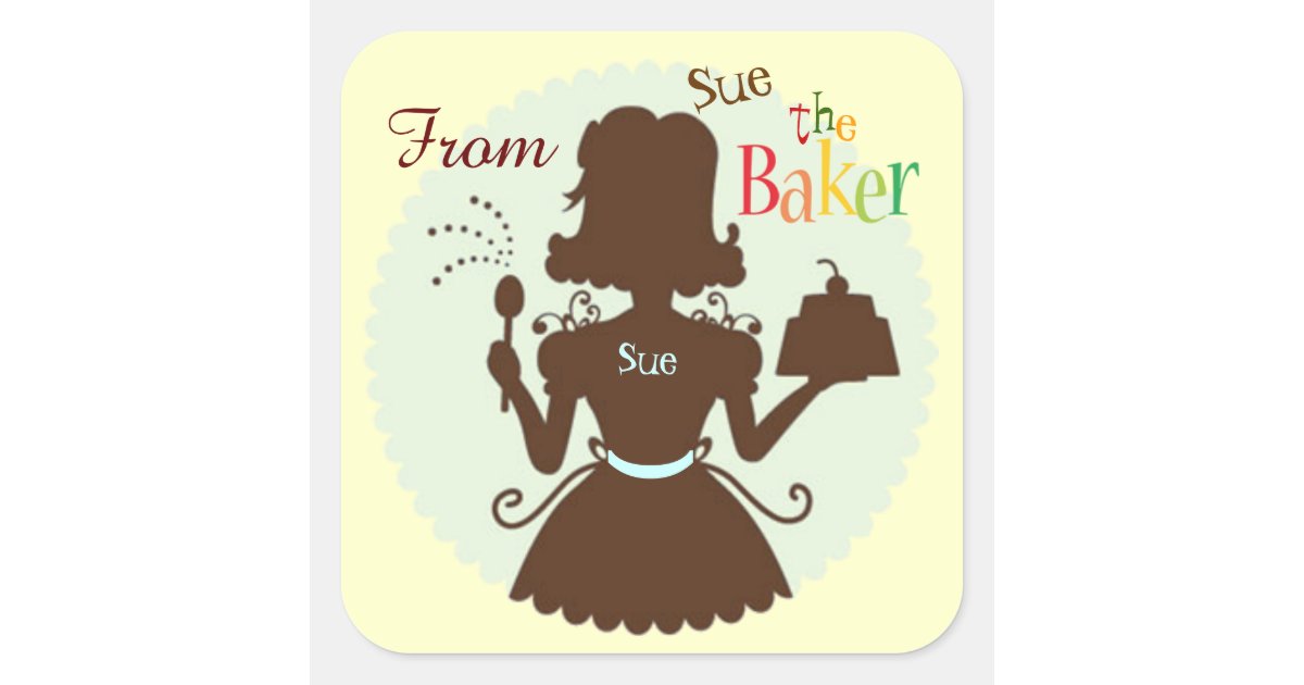 Customized Baker Gift Stickers | Zazzle