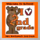 Customized Bear I Love 2nd Grade Classroom Poster | Zazzle