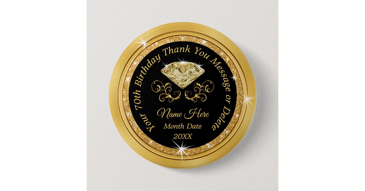 Customized Birthday Pins for Her Birthday ANY Year | Zazzle