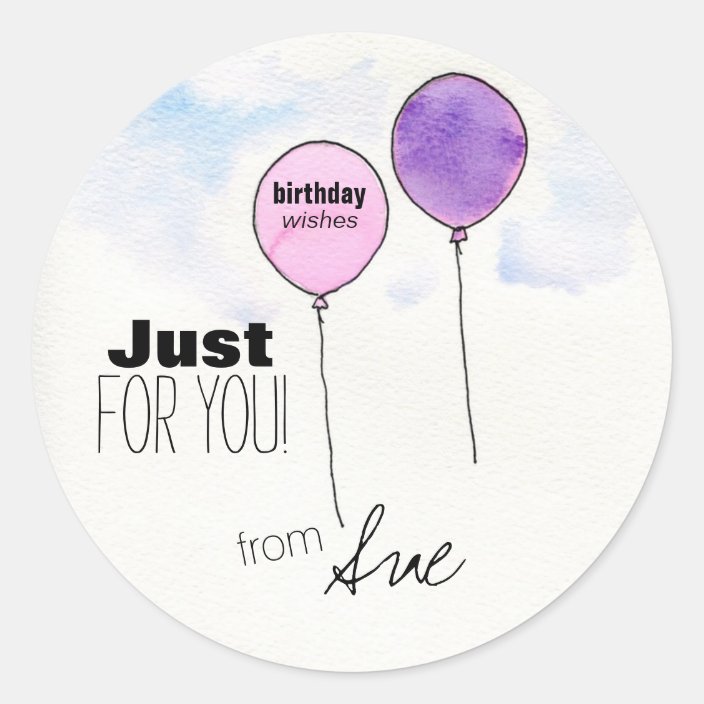 Customized Birthday Wishes Stickers | Zazzle.com